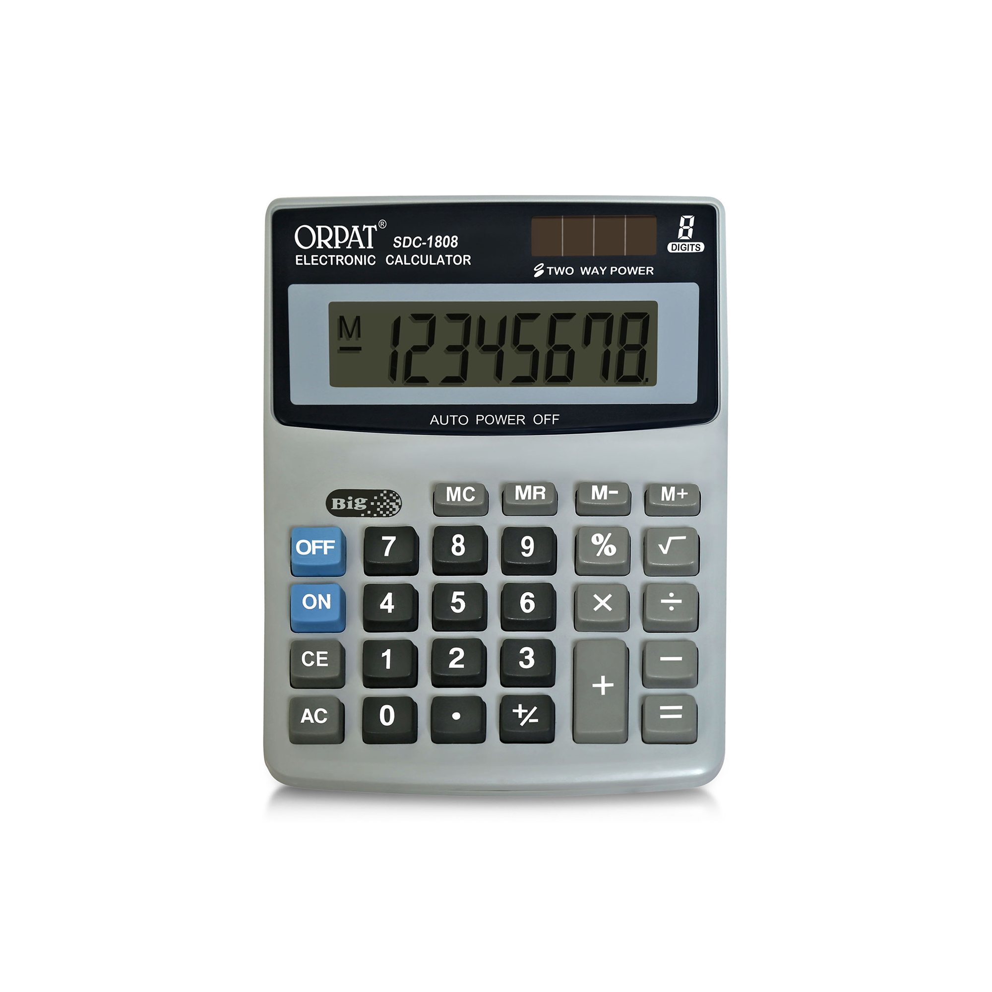 Buy Orpat SDC 1808 555 Grey Basic Desktop Calculator