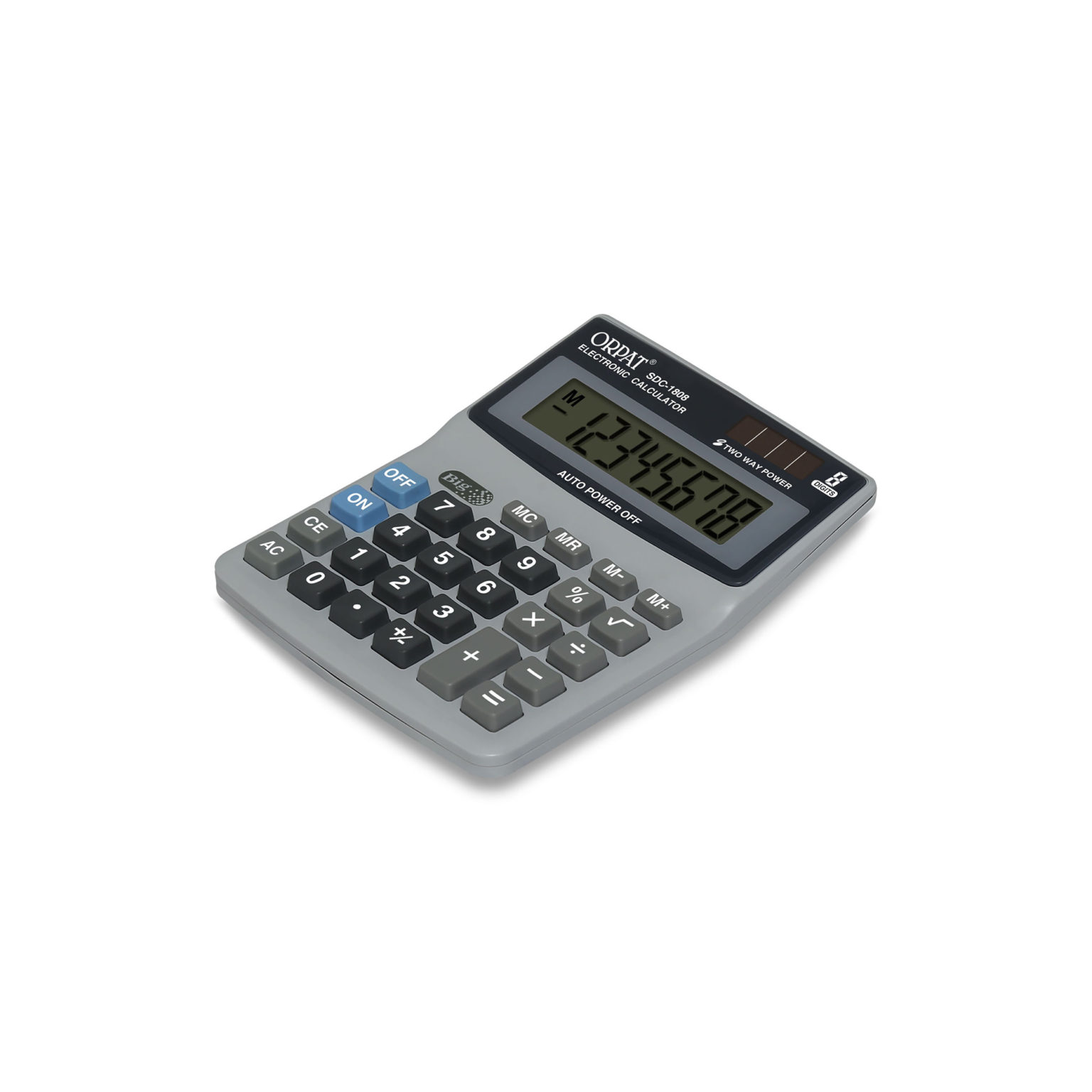 Buy Orpat SDC 1808 555 Grey Basic Desktop Calculator