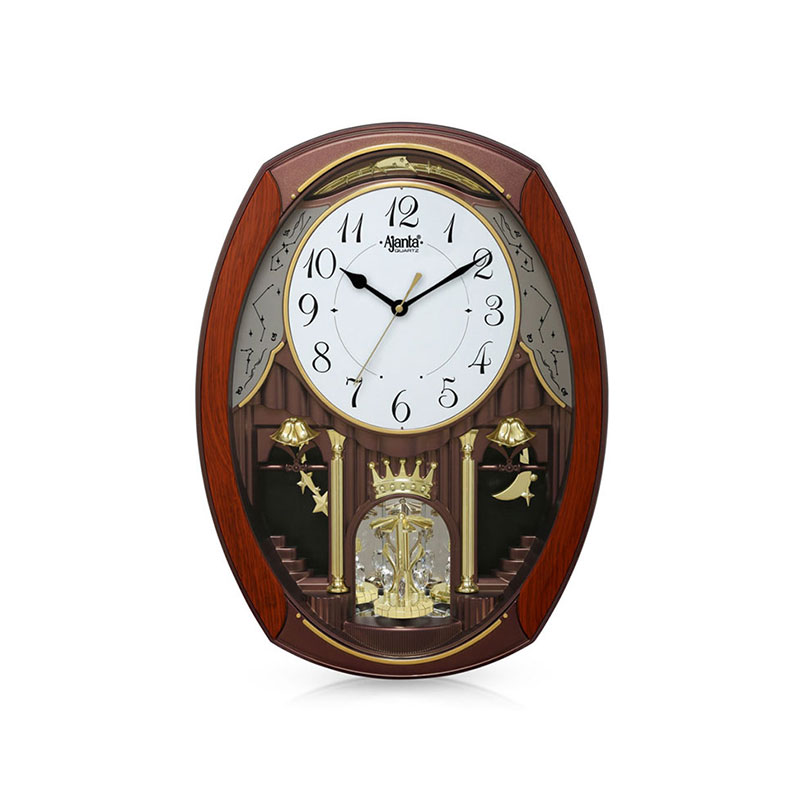 2927 Brown Musical Pendulum Clock | Orpat