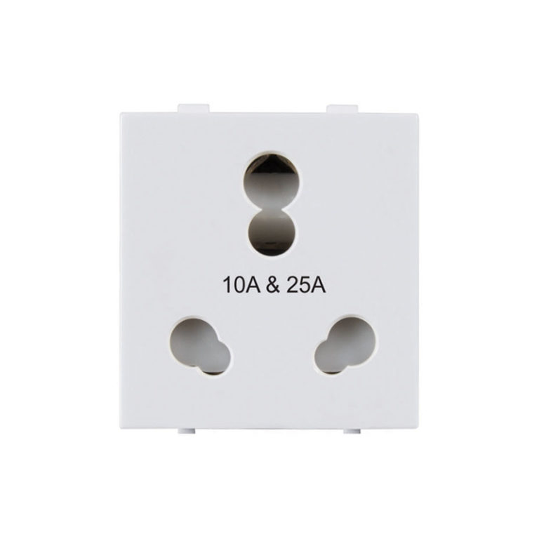 Orpat OSST ??? 2307 White Silver Series ??? 10A & 25A Universal Socket ...