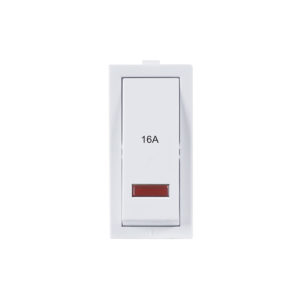 Orpat OSSH-2037 White 16A 1 Way Silver Series Switch with Indicator ...