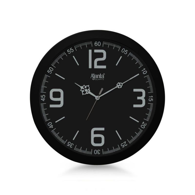 Buy Designer Wall Clock 2697 Black for Modern Spaces | Orpat Group
