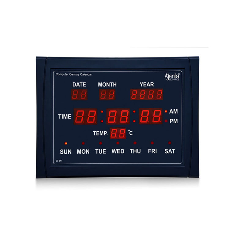 DC-017 Matt Blue Digital Clock | Orpat