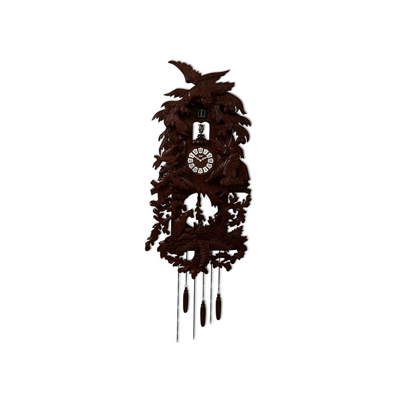 CUCKOO 087 Brown Solid Wood Cuckoo Clock | Orpat