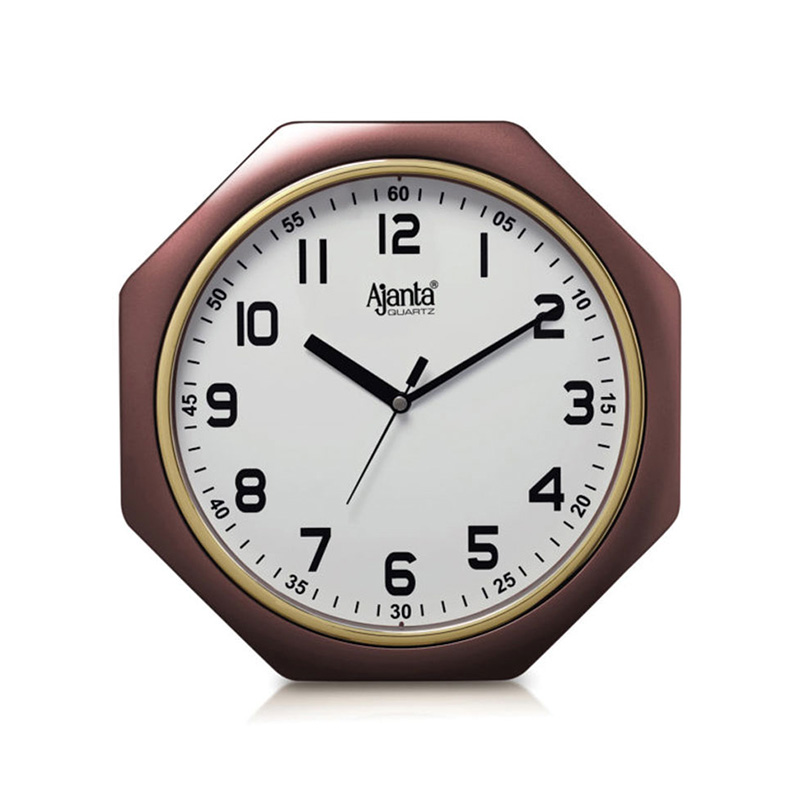 Ajanta 1217 Simple Wall Clock (Brown) | Orpat Group