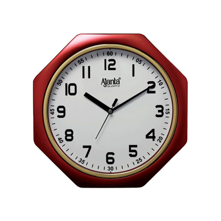 Ajanta 1217 Simple Wall Clock (Red) | Orpat Group