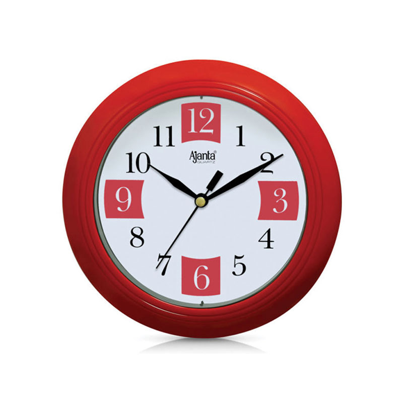 Wall Clock - Simple Clock - 2187 - PO-Red - Orpat Group