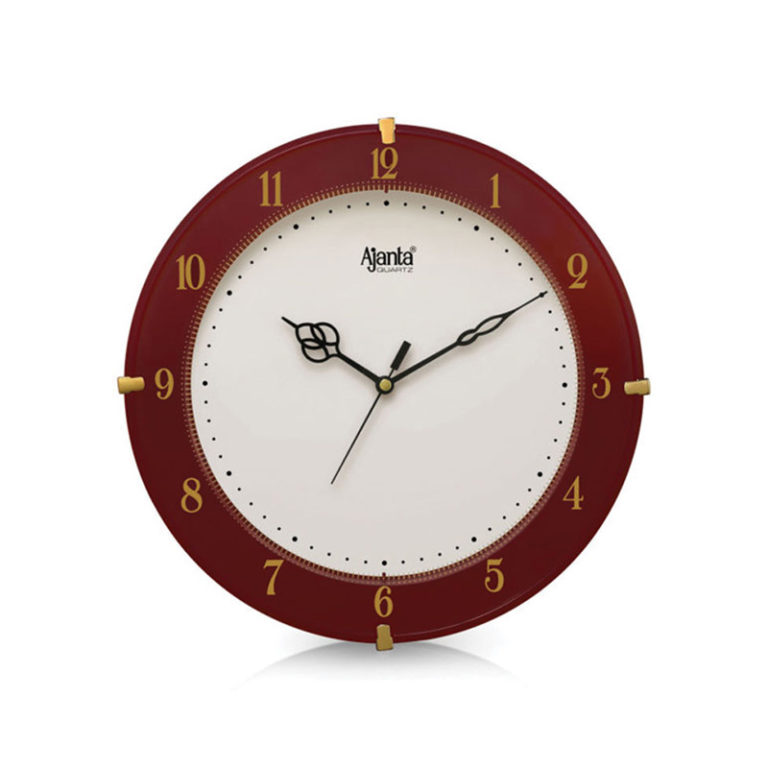 Wall Clock - Simple Clock - 897 - Red - Orpat Group