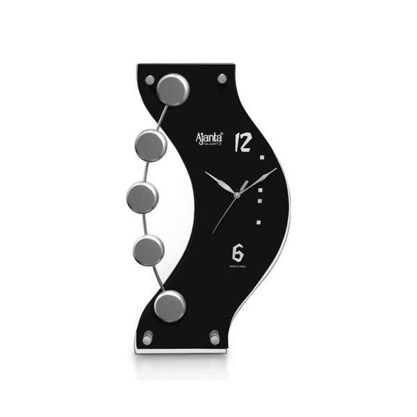 Wall Clock - Wooden Sweep Second Clock - Wooden Glass Clock - 7707 ...