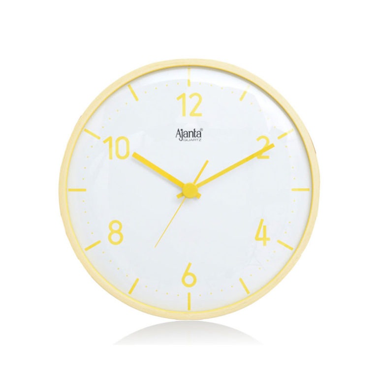 Wall Clock - Wooden Sweep Second Clock - Wooden Glass Clock - 8347 ...