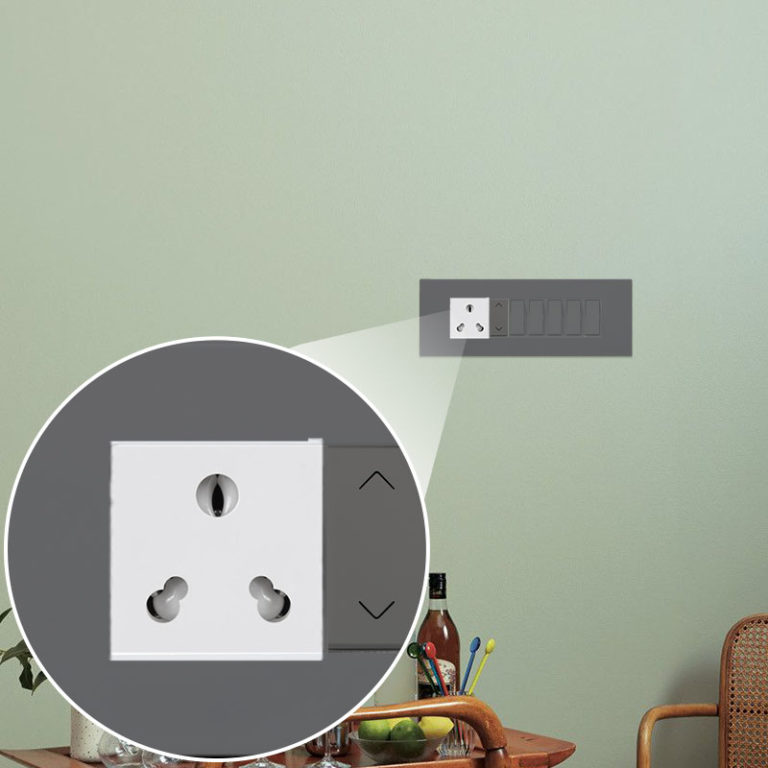 Orpat OSST-2277 White Silver Series 6A & 16A Universal Socket | Orpat Group