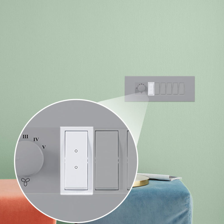 Orpat OSSH-2017 White Silver Series Switches - 6A 2 Way Switch