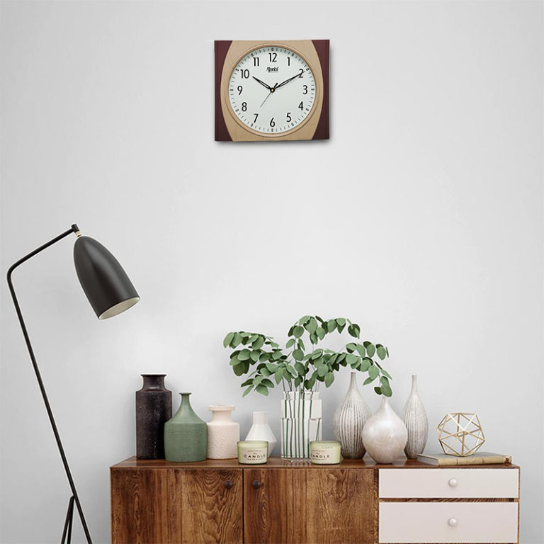 Wall Clock - Fancy Clock - 1757 - Brown - Orpat Group