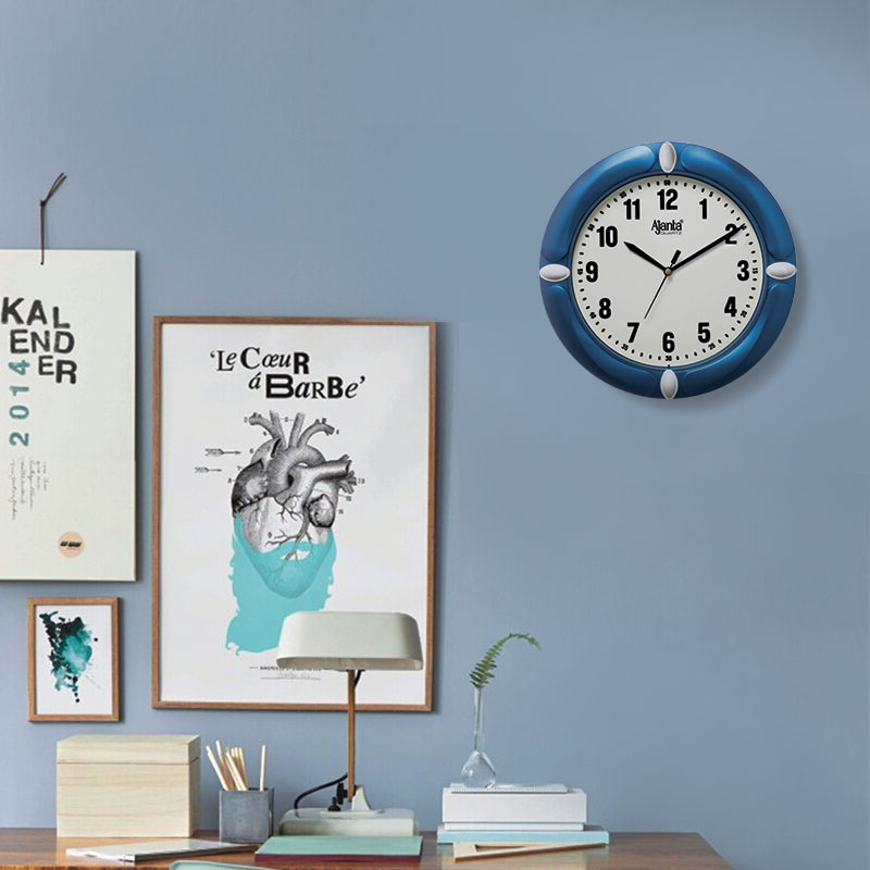 Ajanta 1307 Simple Wall Clock (Blue) | Orpat Group