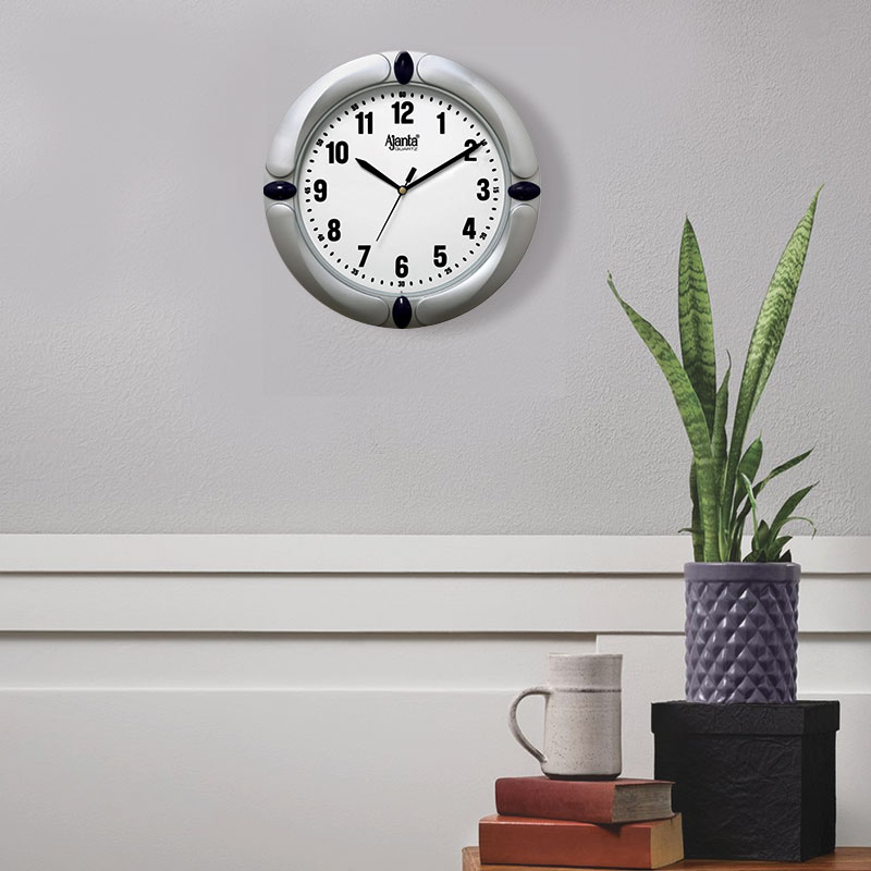 Wall Clock - Simple Clock - 1307 - Silver - Orpat Group