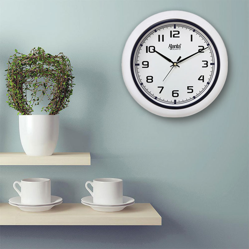 Ajanta 2317 Simple Wall Clock (Blue) | Orpat Group