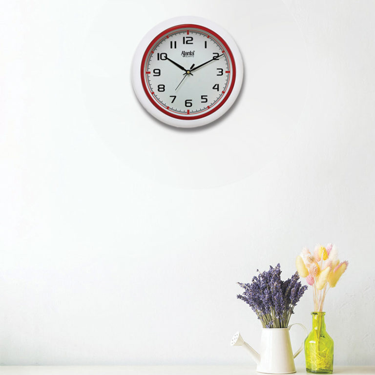 Wall Clock - Simple Clock - 2317 - PO-Red - Orpat Group