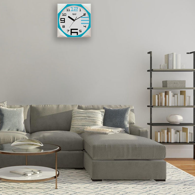 Ajanta 2797 Fancy Wall Clock (Blue) | Orpat Group