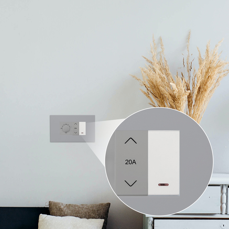 Orpat OPSH-7057 White Platinum Series Switches - 20A 1 Way Switch