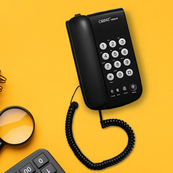Buy Orpat 1600 LR Black Basic Telephone
