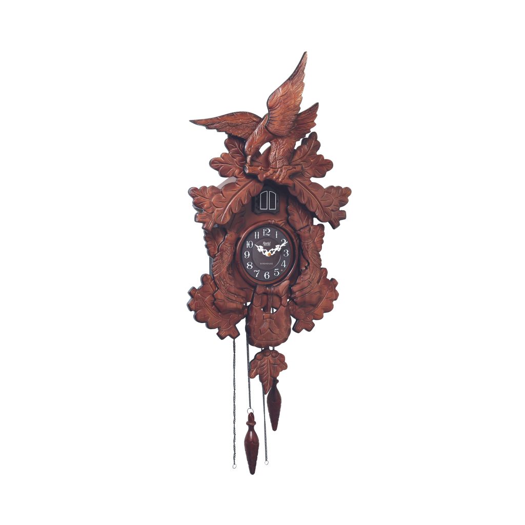CUCKOO 037 Brown Solid Wood Cuckoo Clock | Orpat