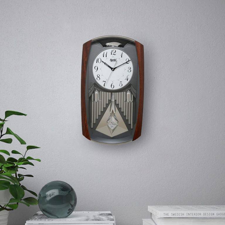 3227 Gun Metal Musical Pendulum Clock | Orpat