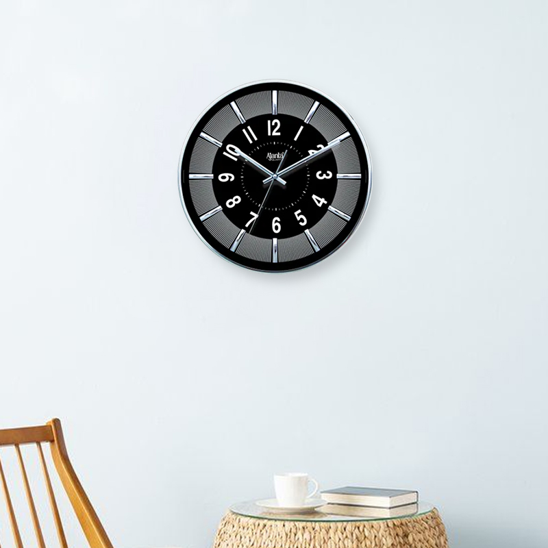 Ajanta 2537 Designer Wall Clock (Black) | Orpat Group