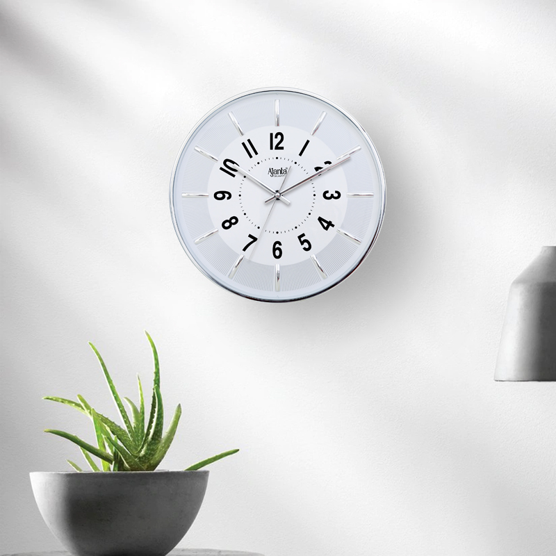 Ajanta 2537 Designer Wall Clock (White) | Orpat Group
