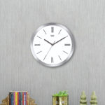 2717 White Designer Sweep Second Clock | Orpat
