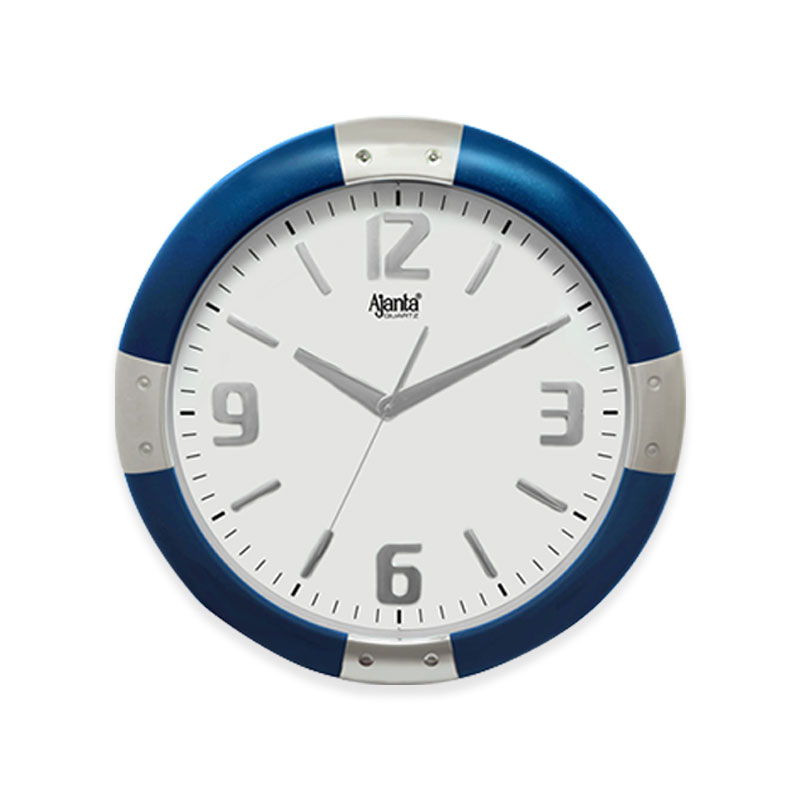 2787 Metallic Blue Designer Sweep Second Clock | Orpat
