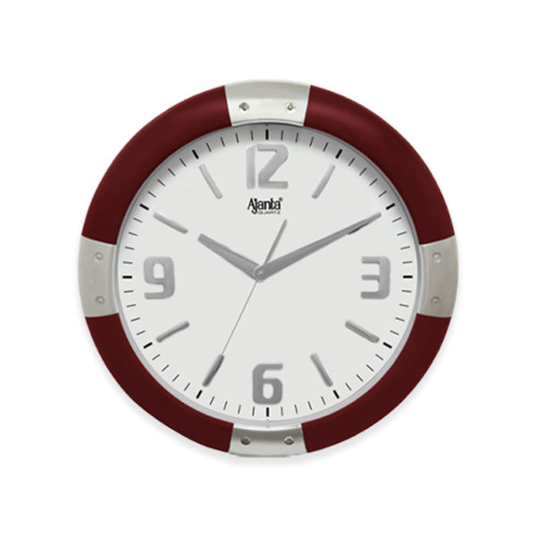2787 Metallic Red Designer Sweep Second Clock | Orpat
