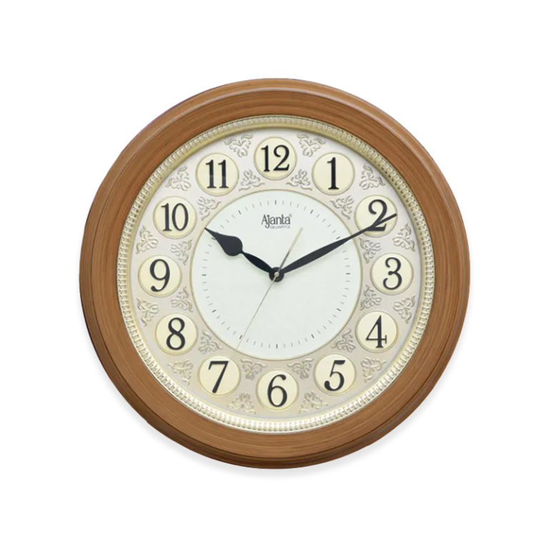 Ajanta 5097 Designer Wall Clock (Mapal Wood) | Orpat Group