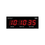Orpat DC-127 Ajanta Digital Calendar Wall Clock (Black) | Orpat Group