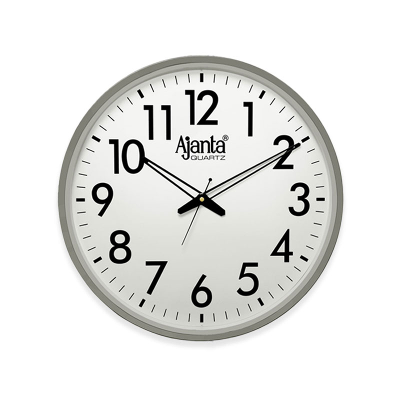 467 White Designer Sweep Second Clock | Orpat