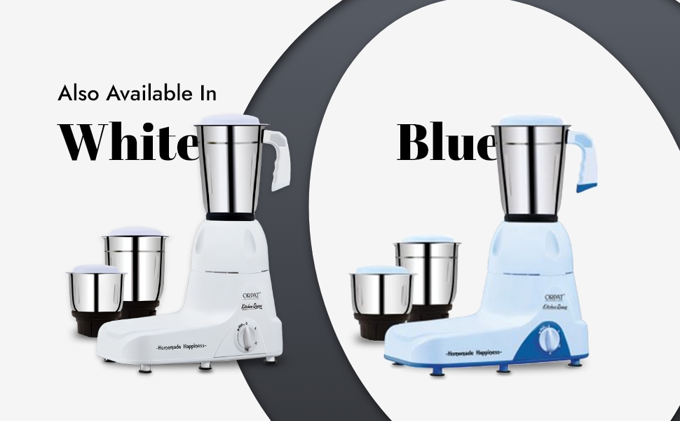 Orpat Kitchen Queen Mixer Grinder (White) 650 Watts