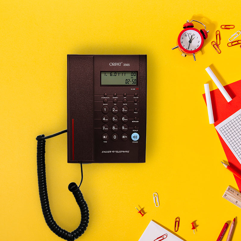 Buy Orpat 3565 Red Caller Id Telephone