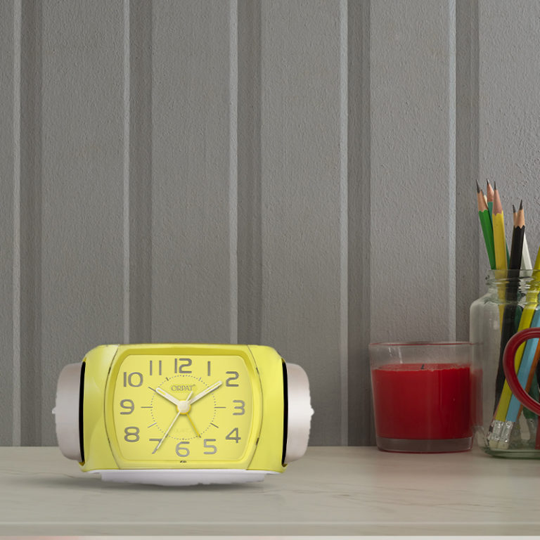 Orpat TBM-437 Bell Alarm Clock (Yellow) | Orpat Group