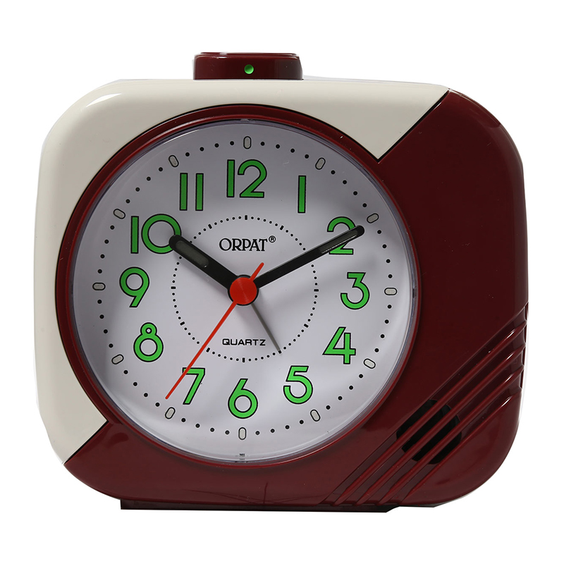 Orpat TBB-207 Buzzer Alarm Clock (Burgundy) | Orpat Group
