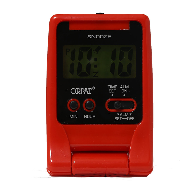 Orpat TBZLL-627 DX Digital Alarm Clock (Red) | Orpat Group