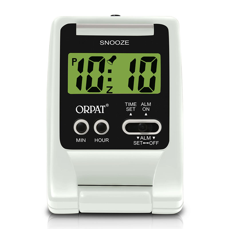 Orpat TBZLL-627 DX Digital Alarm Clock (White) | Orpat Group