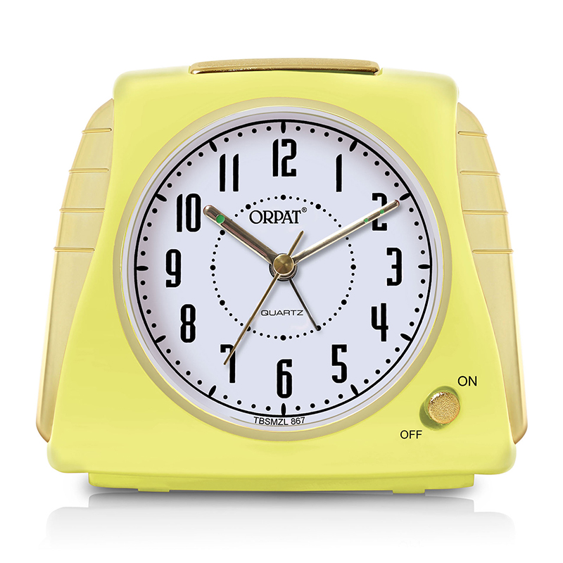 Orpat TBSMZL-867 Musical Alarm Clock (Yellow) | Orpat Group