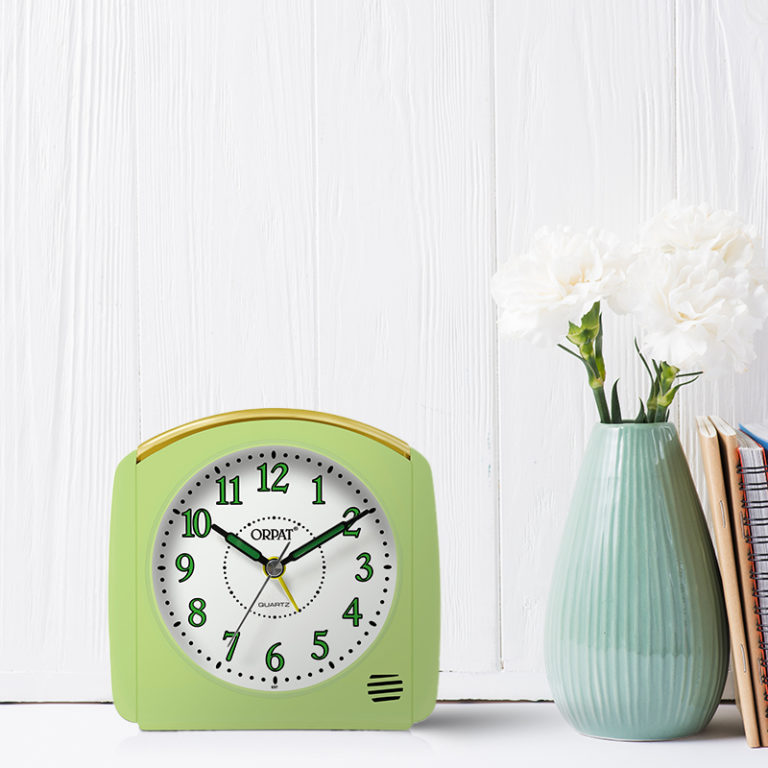 Orpat TBZL-697 Snooze Buzzer Alarm Clock (Parrot Green) | Orpat Group