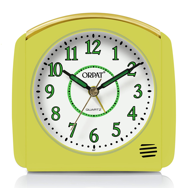 Orpat TBZL-697 Snooze Buzzer Alarm Clock (Yellow) | Orpat Group