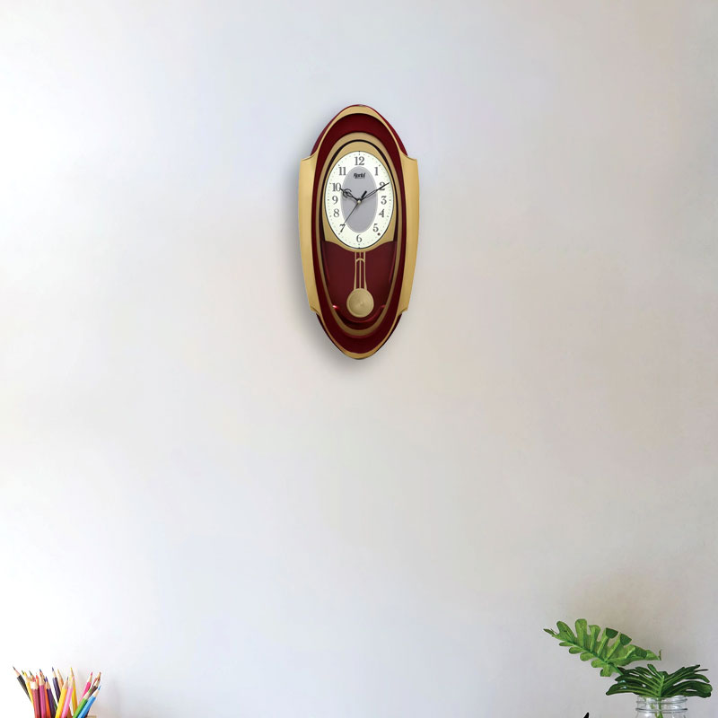 1627 Red Musical Pendulum Clock | Orpat