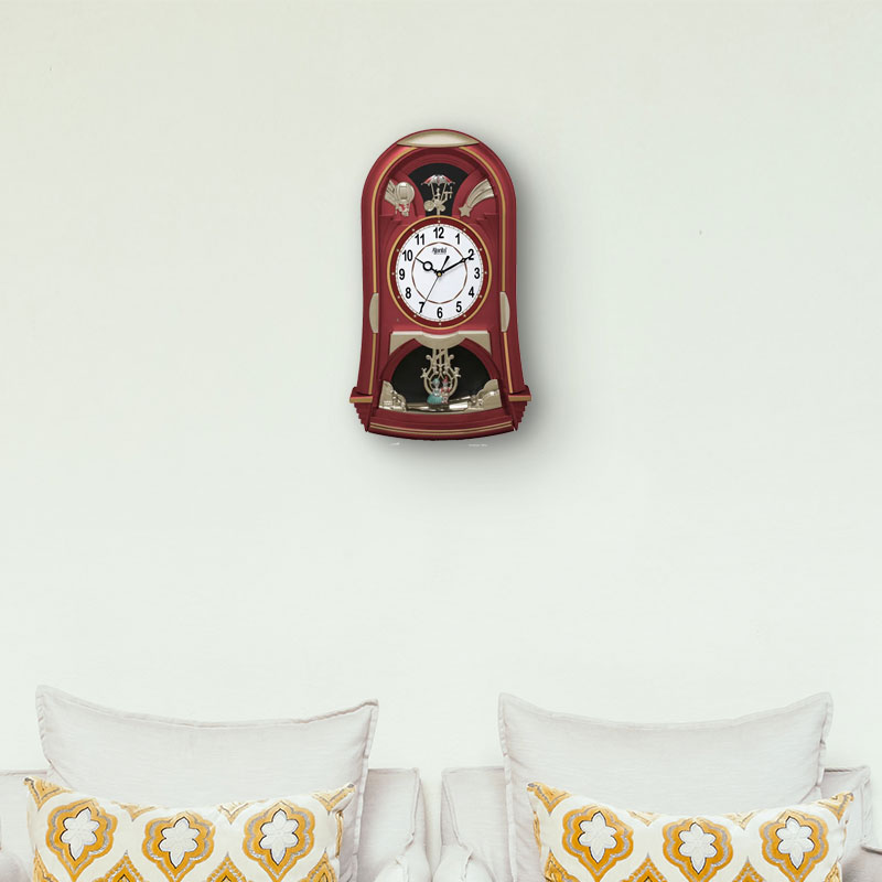 4627 Red Musical Pendulum Clock | Orpat