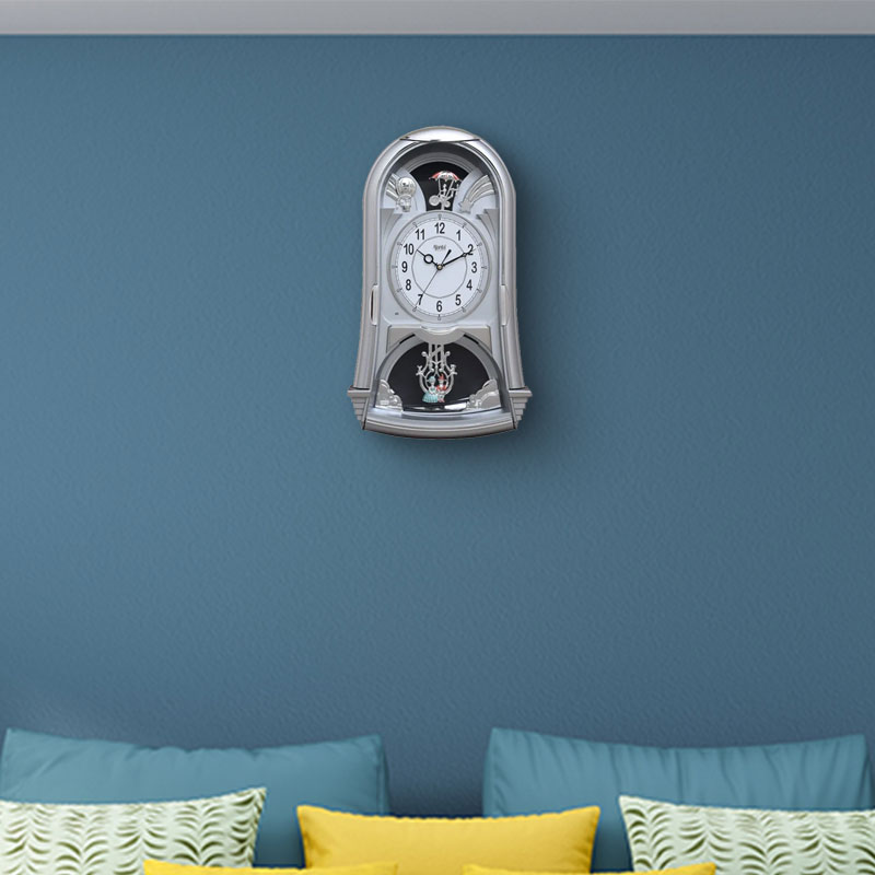 4627 Silver Musical Pendulum Clock | Orpat