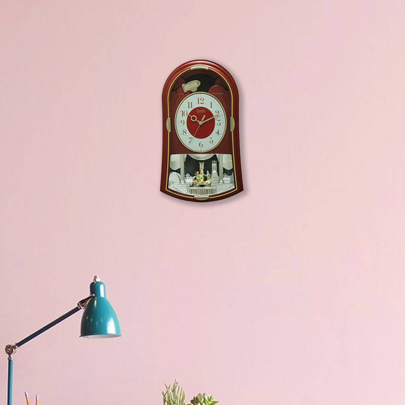 6227 Red Musical Pendulum Clock | Orpat