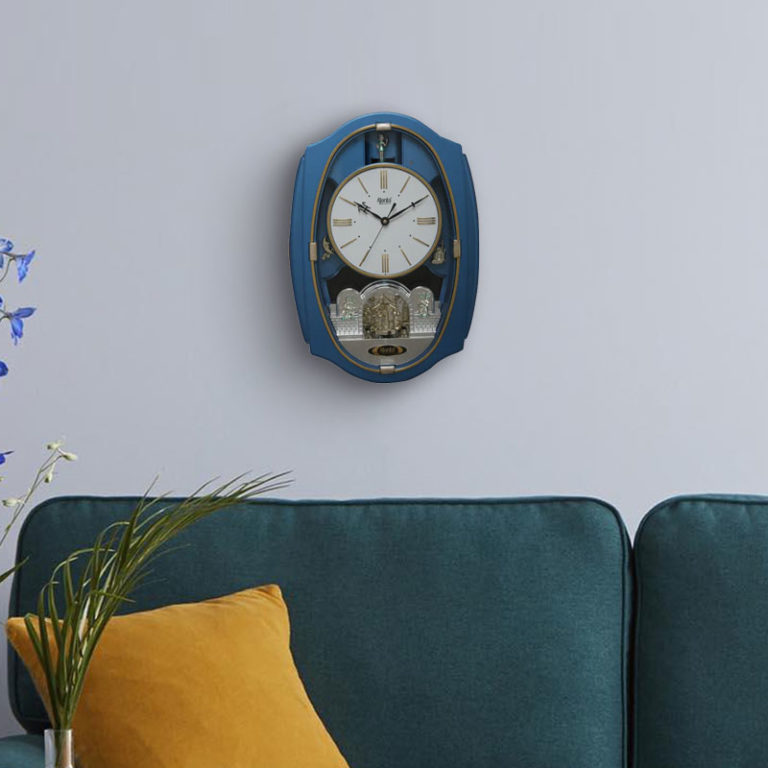 6427 Blue Musical Pendulum Clock | Orpat