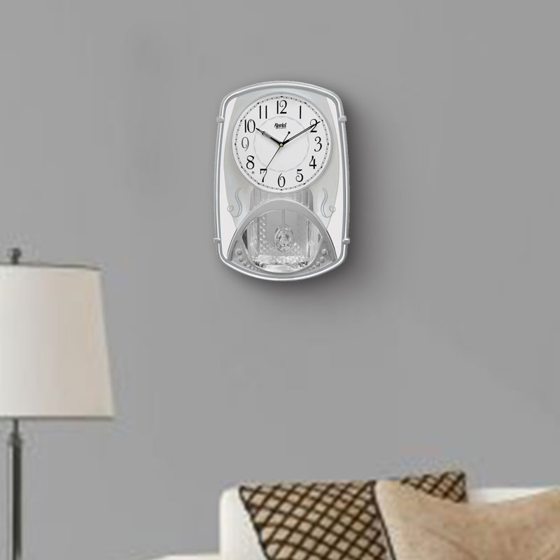 2027 Silver Musical Pendulum Clock | Orpat