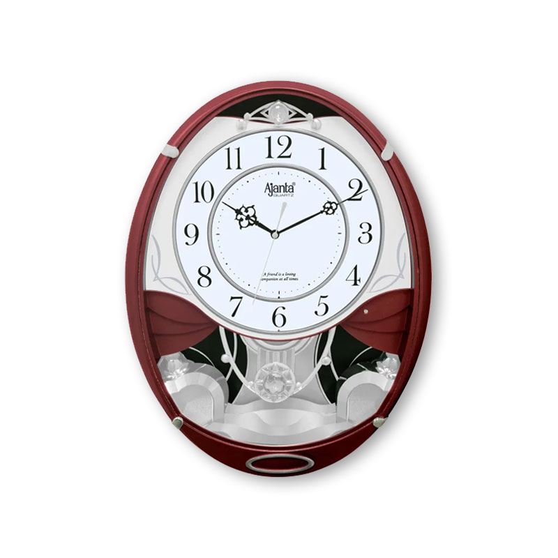 3927 Red Musical Pendulum Clock | Orpat